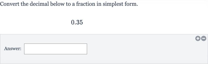 (Solved)-Convert the decimal below to a fraction in simplest form. 0